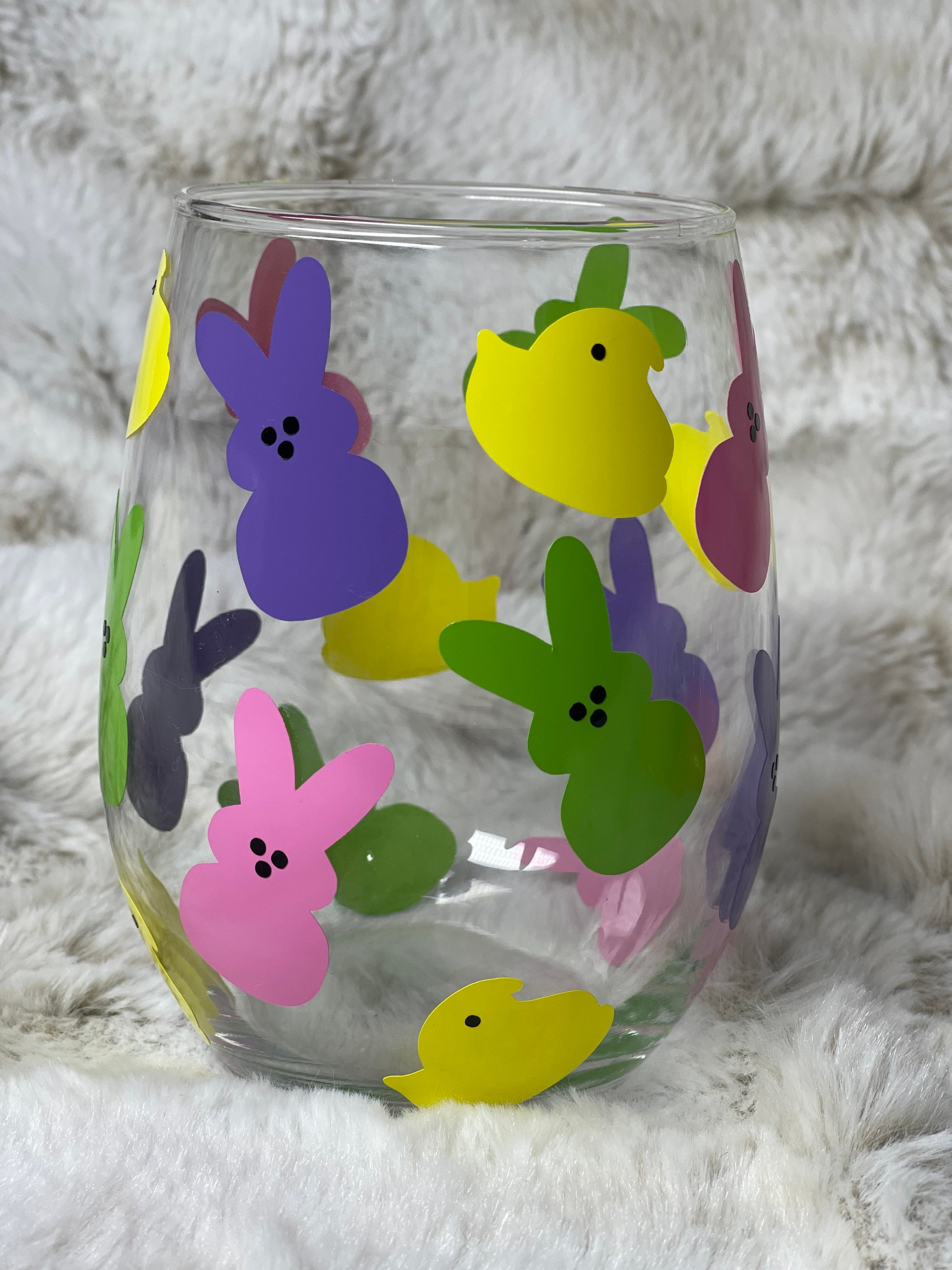 Easter Themed Wine Glass - Etsy