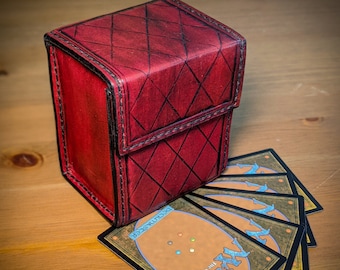 Leather Deck Box - Etsy