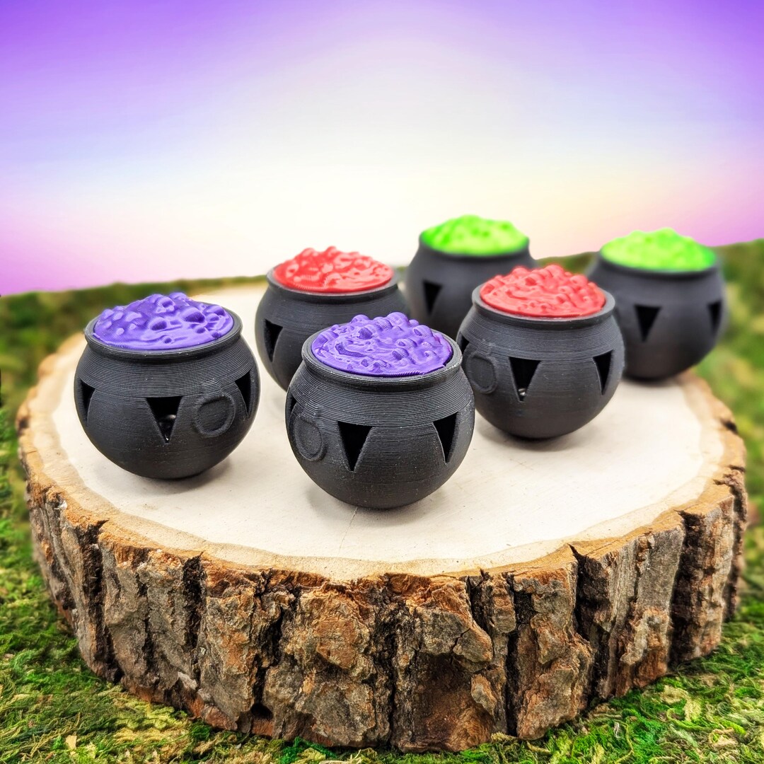 Bubbling Cauldron Jingle Bell Cat Toy, Jingle Ball Cat Toy, Fidget Toy ...