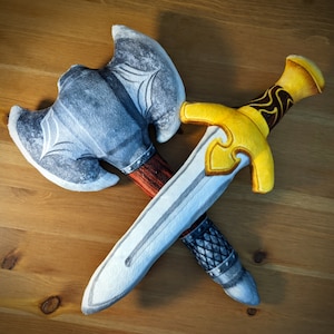 Knee-high Knights Plush Toy Battle Axe, Baby's First Battle Axe, Soft ...