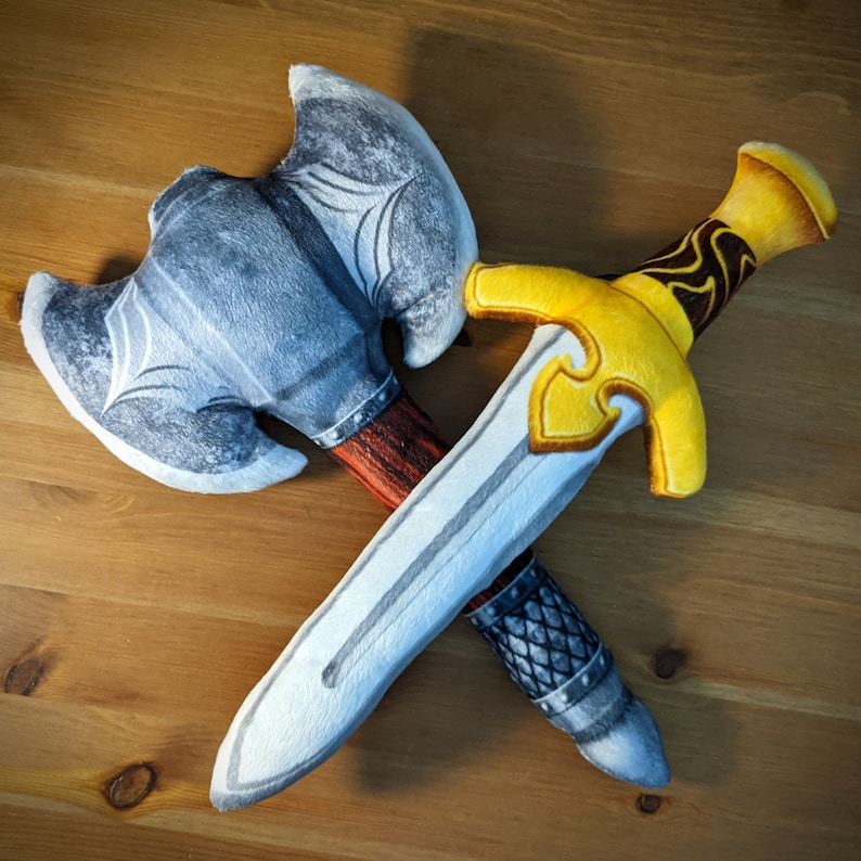 Knee-high Knights Plush Toy Battle Axe Baby's First - Etsy