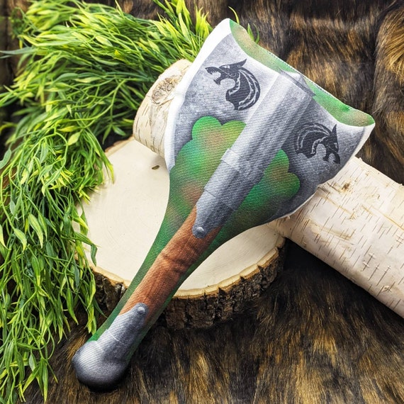 Epic Items Battle Axe Squeaker Toy Fetch You Handmade Dog | Etsy