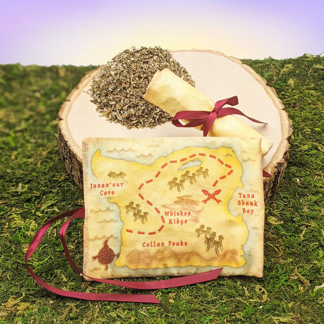 Epic Items Crinkly Catnip Toy Treasure Map Scroll Filled W/ - Etsy
