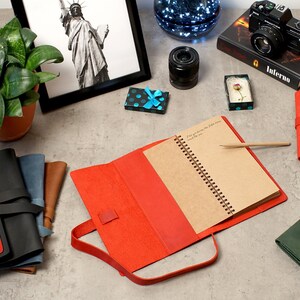 Travelers Notebook Custom Leather Journal With | Etsy