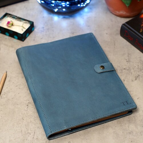 Personalized Leather Notebook Cover Refillable Journal Cover - Etsy