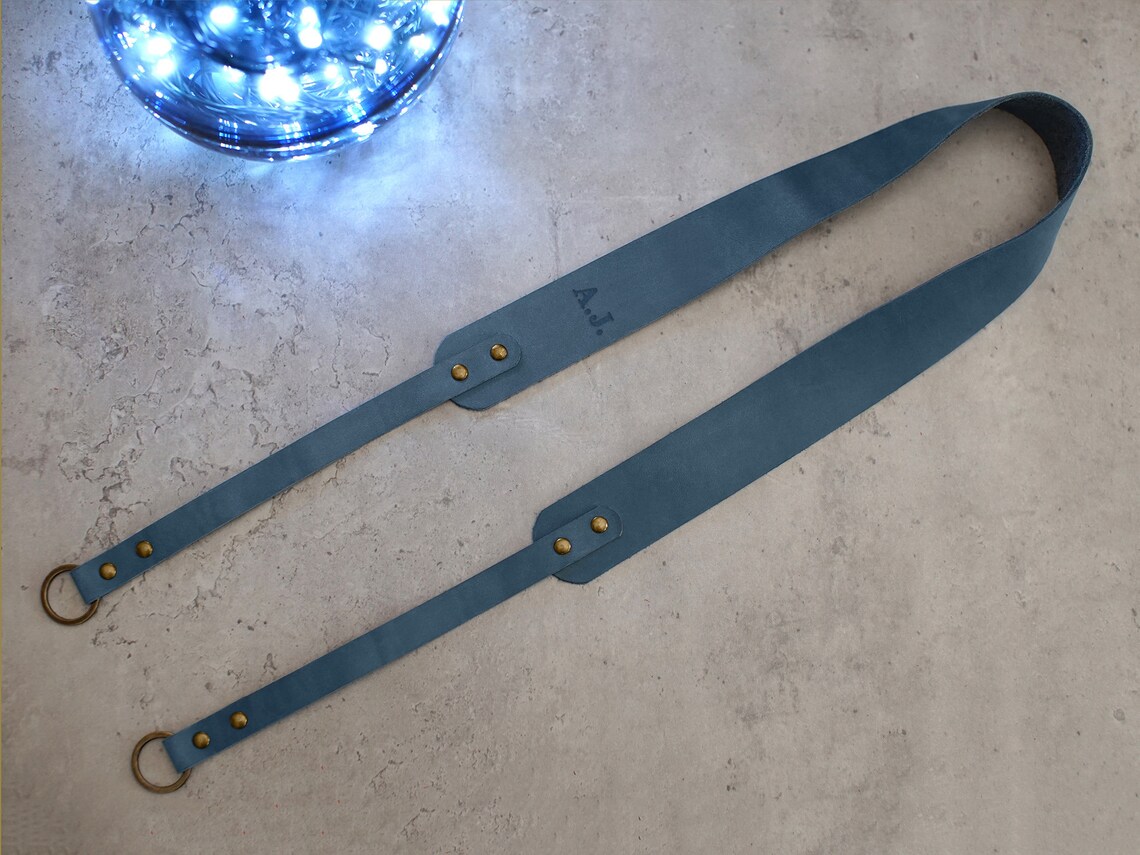 Padded Leather Camera Strap With Personalization Custom | Etsy