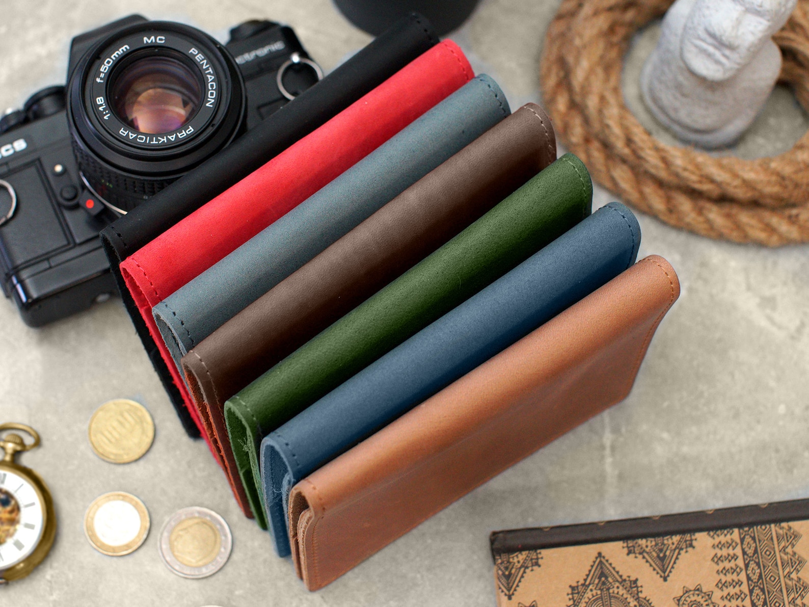Personalized Passport Holder With Business Card Slot, Leather Passport ...