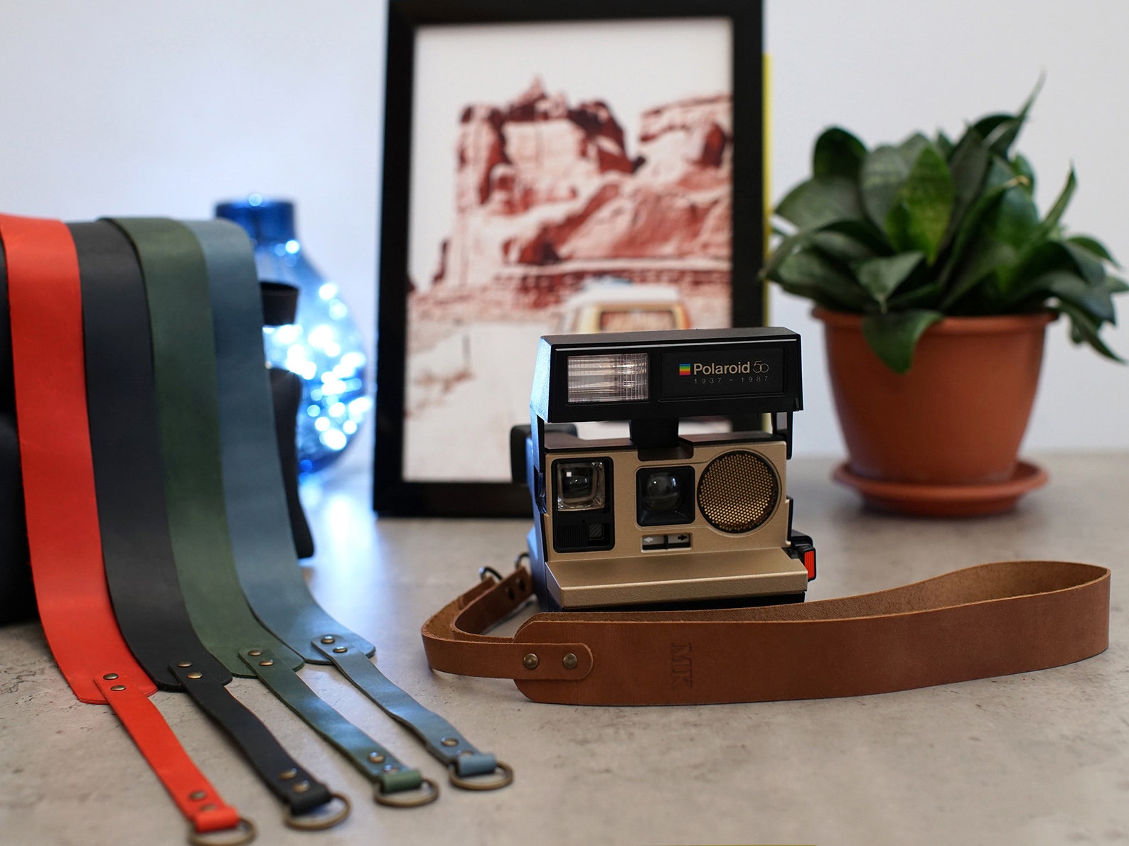 Padded Leather Camera Strap With Personalization Custom | Etsy