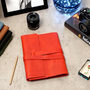 Reusable Leather Journal Cover Personalized Monogrammed - Etsy