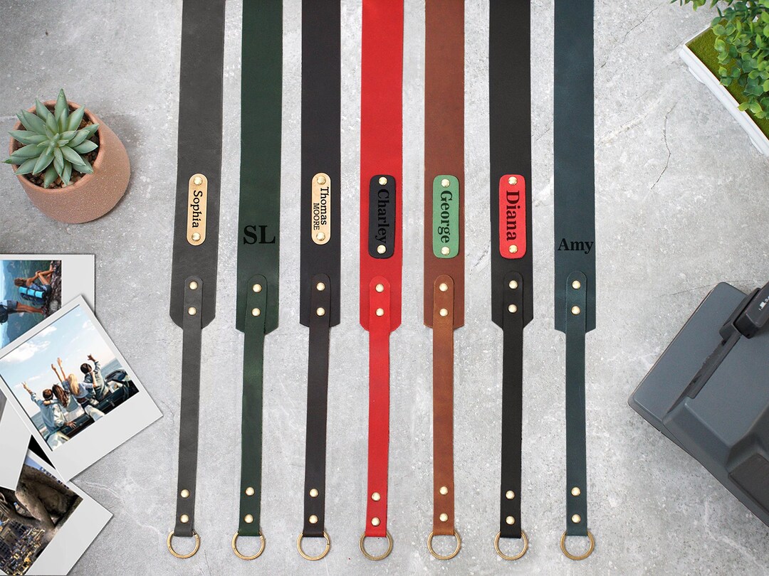 Padded Leather Camera Strap With Personalization, Custom Camera Neck ...