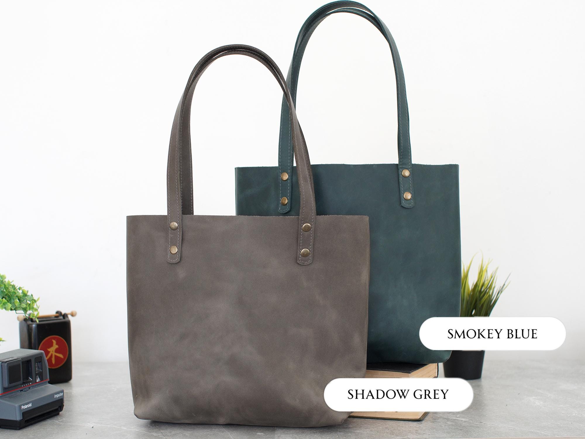 Large Shopper Bag for Women, Personalized Monogram Shoulder Tote ...