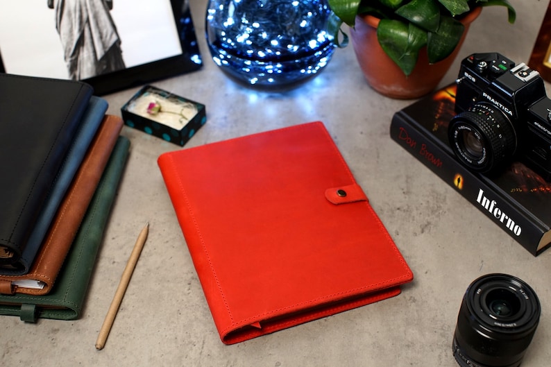 Leather Notebook Cover A5 A6 Refillable Journal Cover - Etsy Canada