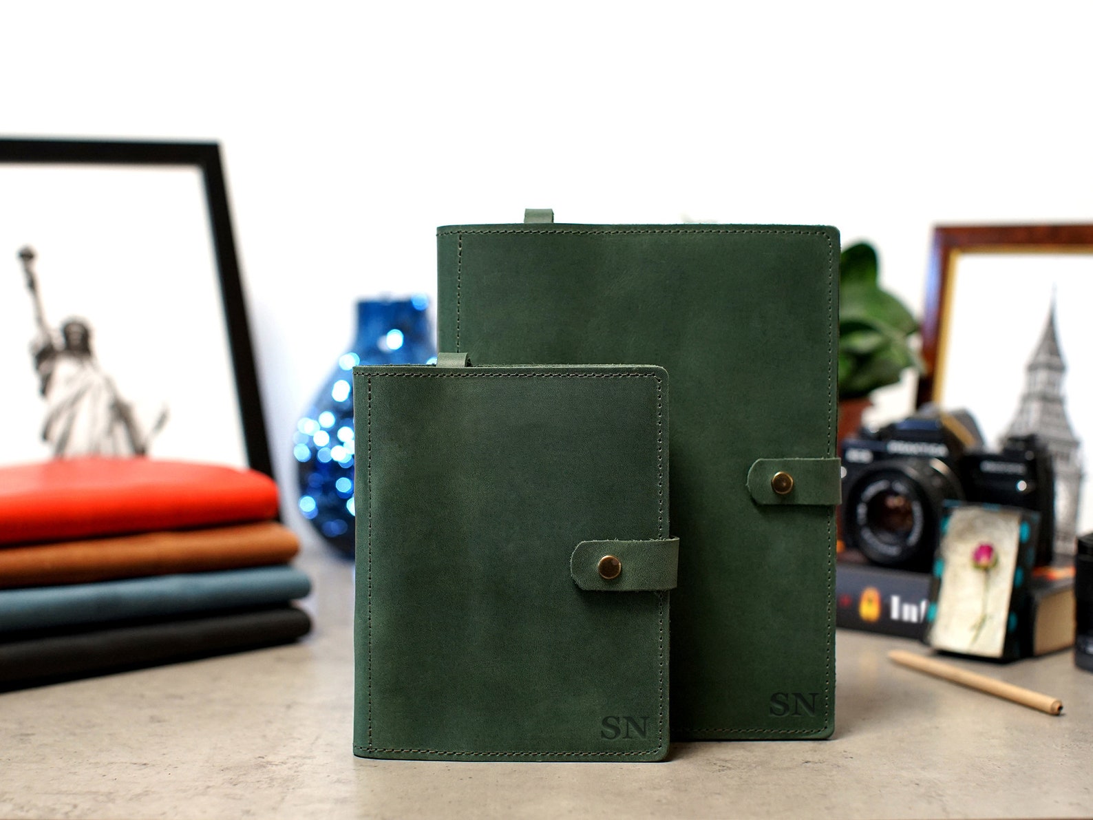 Refillable A6 A5 Leather Notebook With Personalization - Etsy