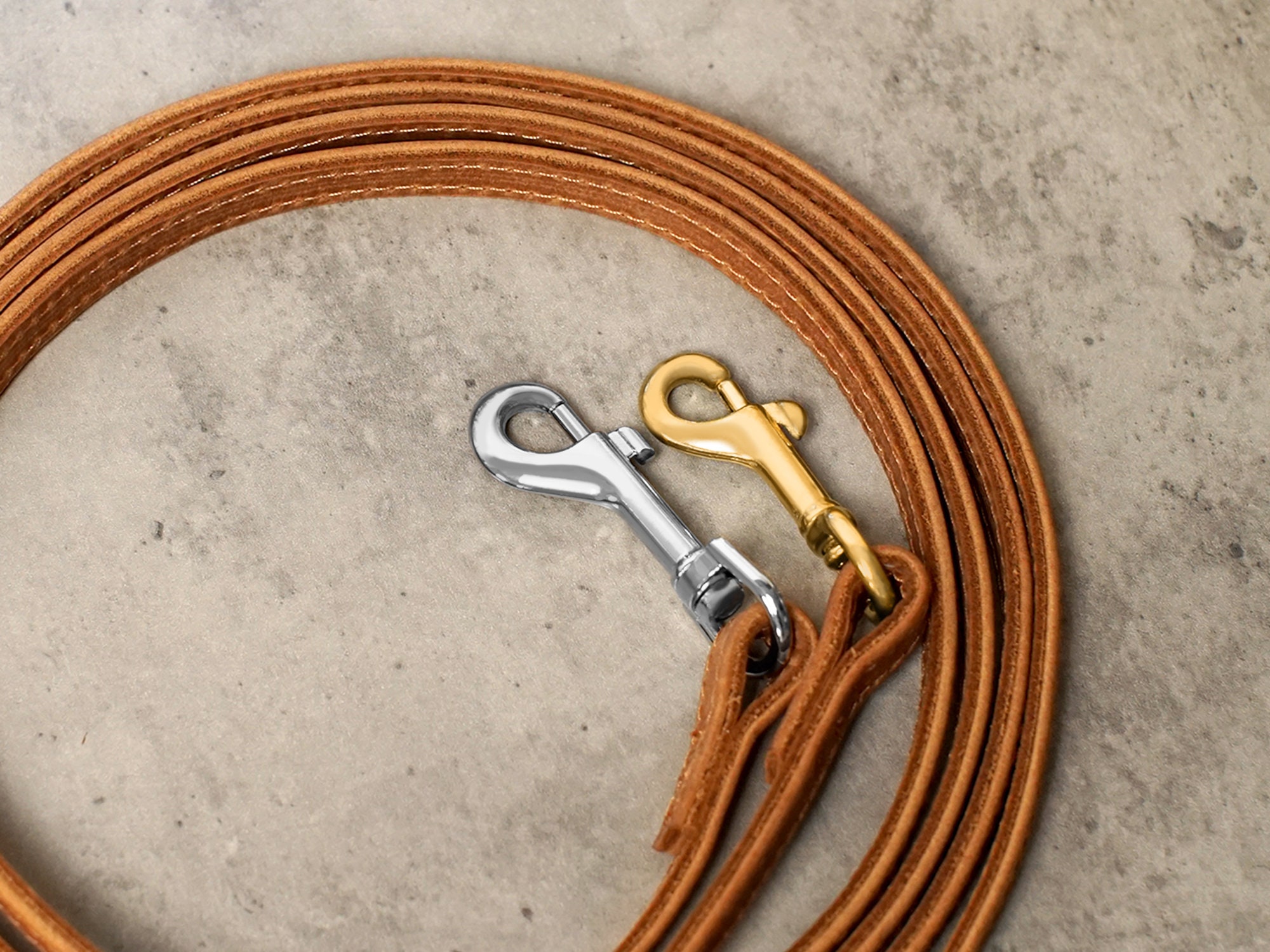 5 Foot Dog Leash Leather, Custom Dog Leash With Silver or Gold Snap ...