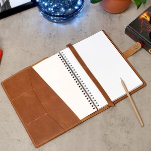 Refillable A6 A5 Leather Notebook With Personalization - Etsy