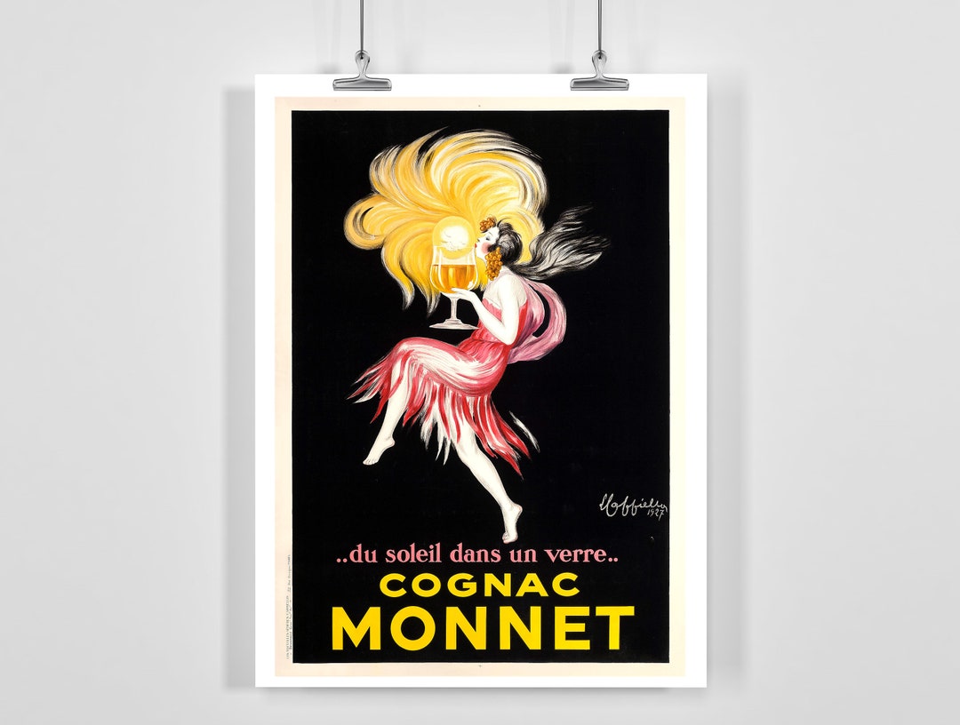 Cognac Monnet Vintage Food&drink Poster by Leonetto Cappiello - Framed ...