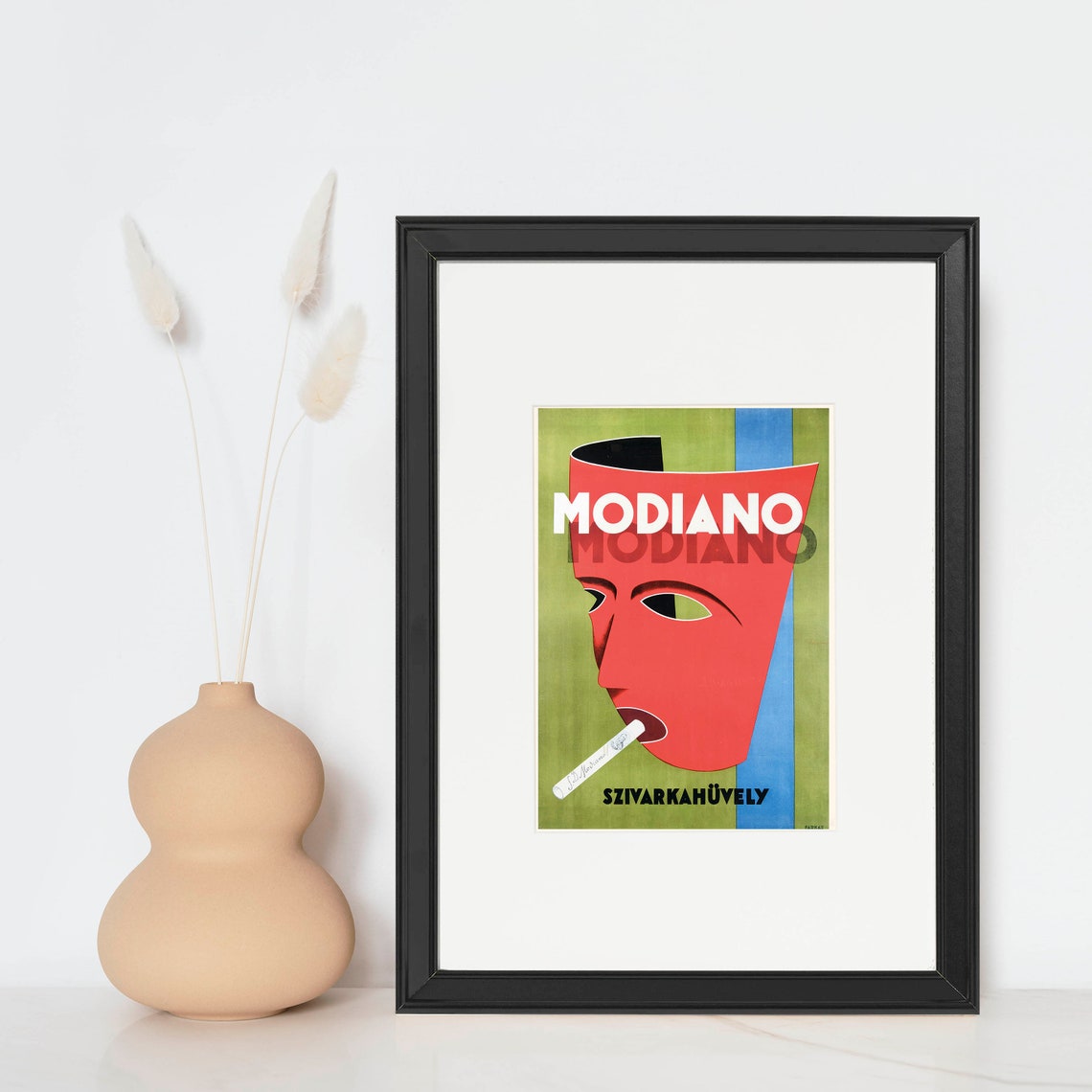 Modiano Vintage Advertising Poster Framed / Unframed - Etsy Israel