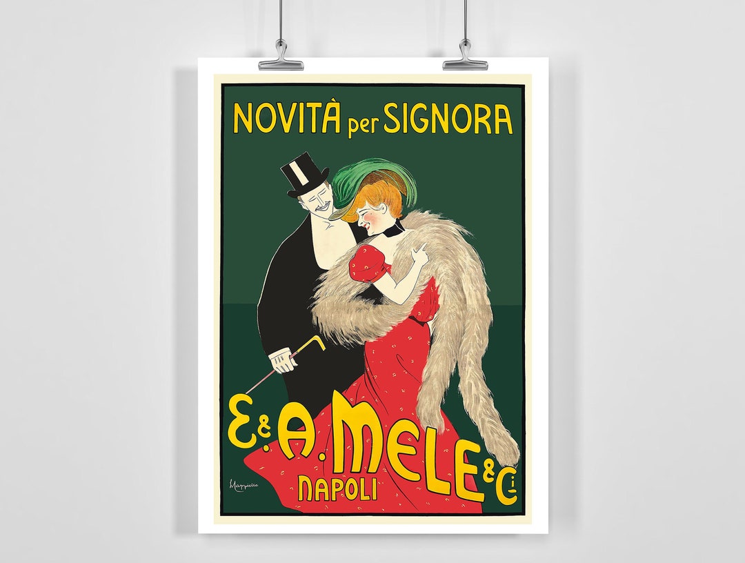 Mele Novita per Signora Vintage Advertising Poster by Leonetto ...