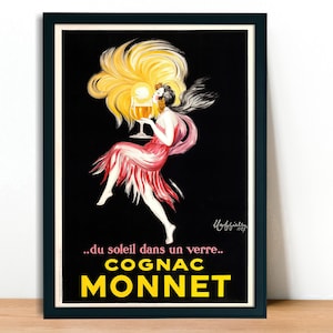 Cognac Monnet Vintage Food&drink Poster by Leonetto Cappiello - Framed ...