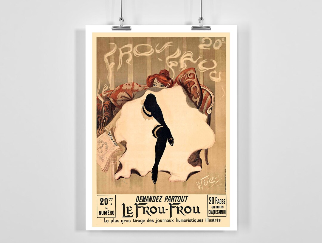 Le Frou-frou 1900 Vintage Art Nouveau Poster - Framed / Unframed - Etsy