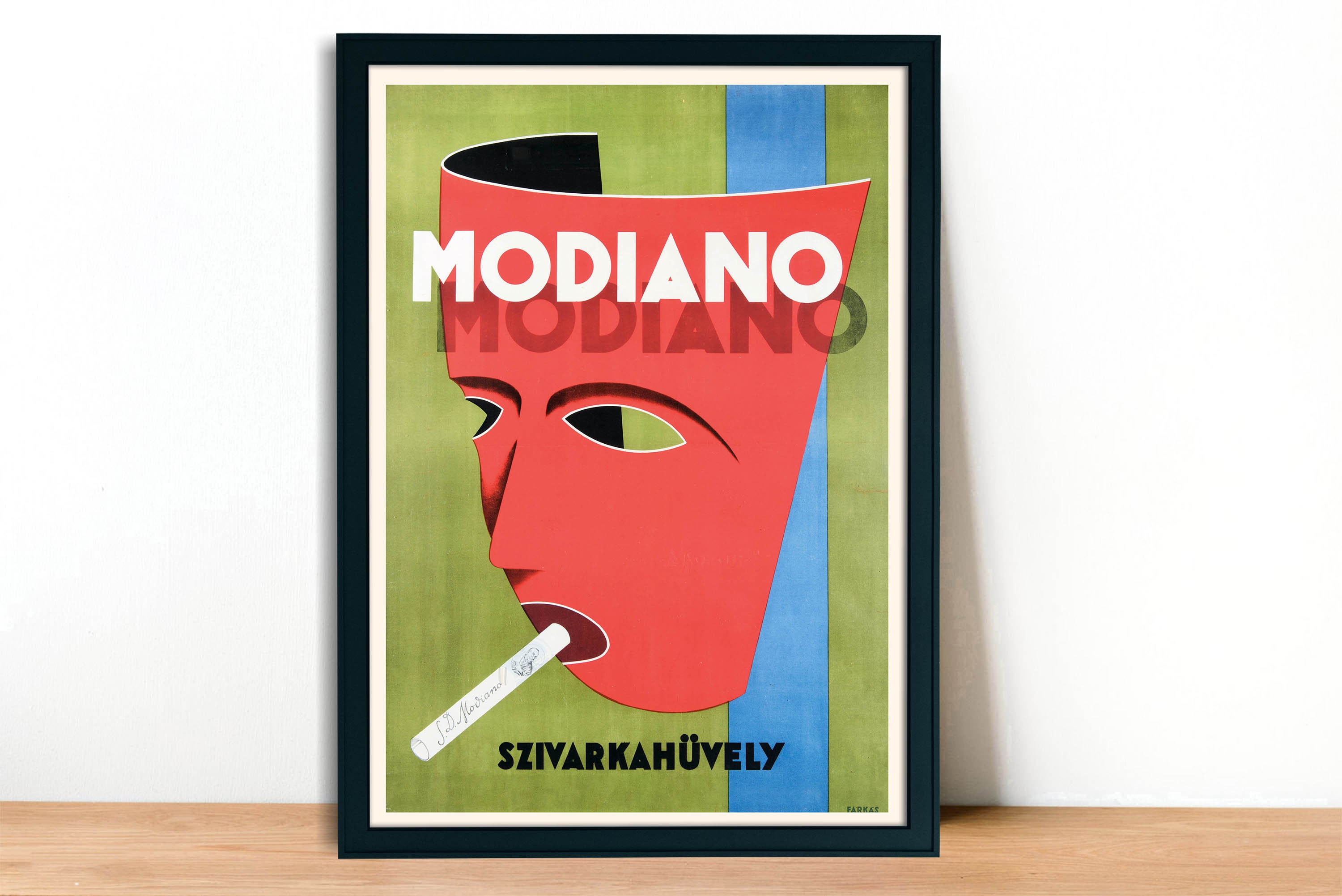 Modiano Vintage Advertising Poster Framed / Unframed - Etsy Israel