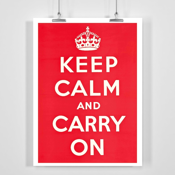 Keep Calm Poster - Etsy UK