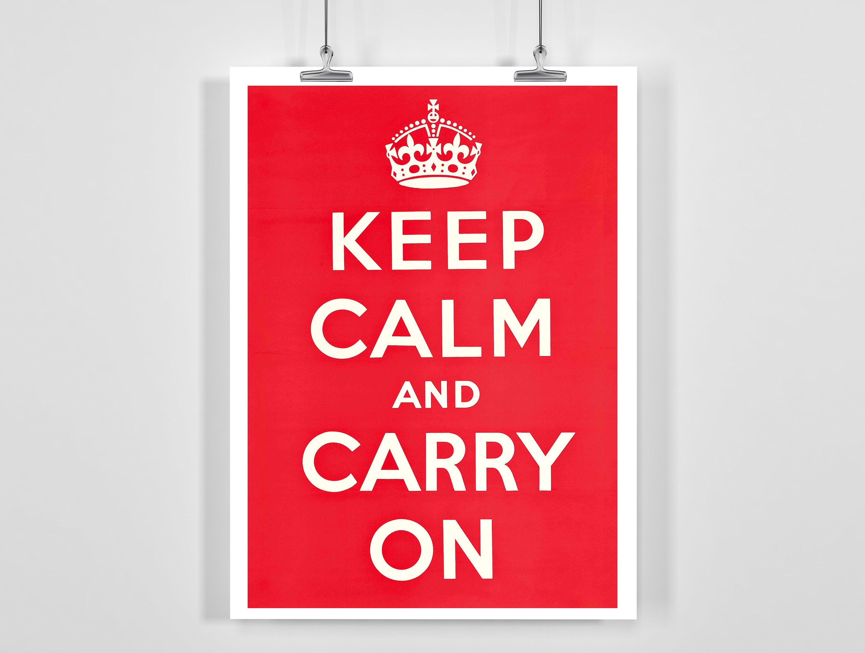 Keep Calm Original Poster
