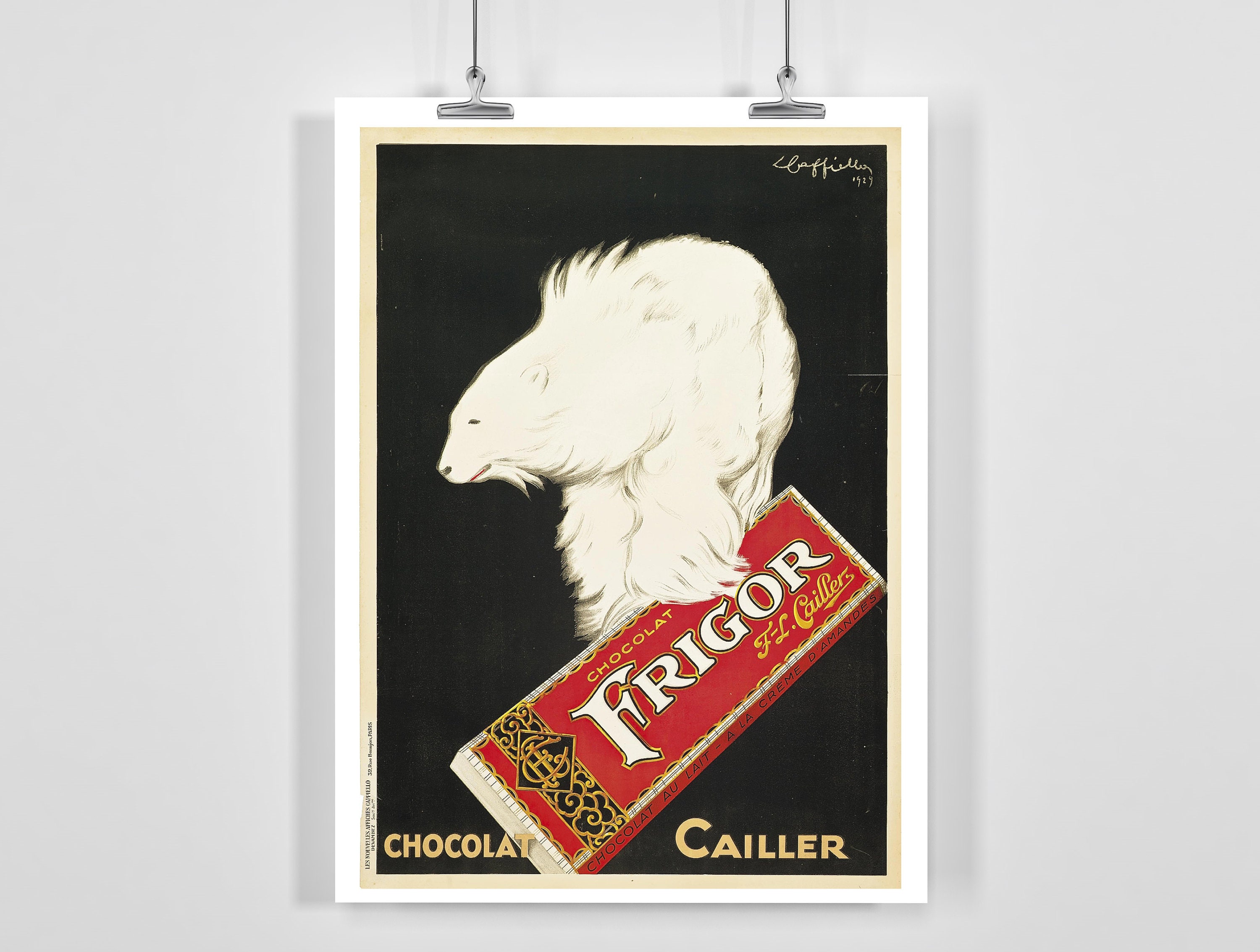Frigor Chocolat Chocolat Cailler Vintage Food&drink Poster by | Etsy