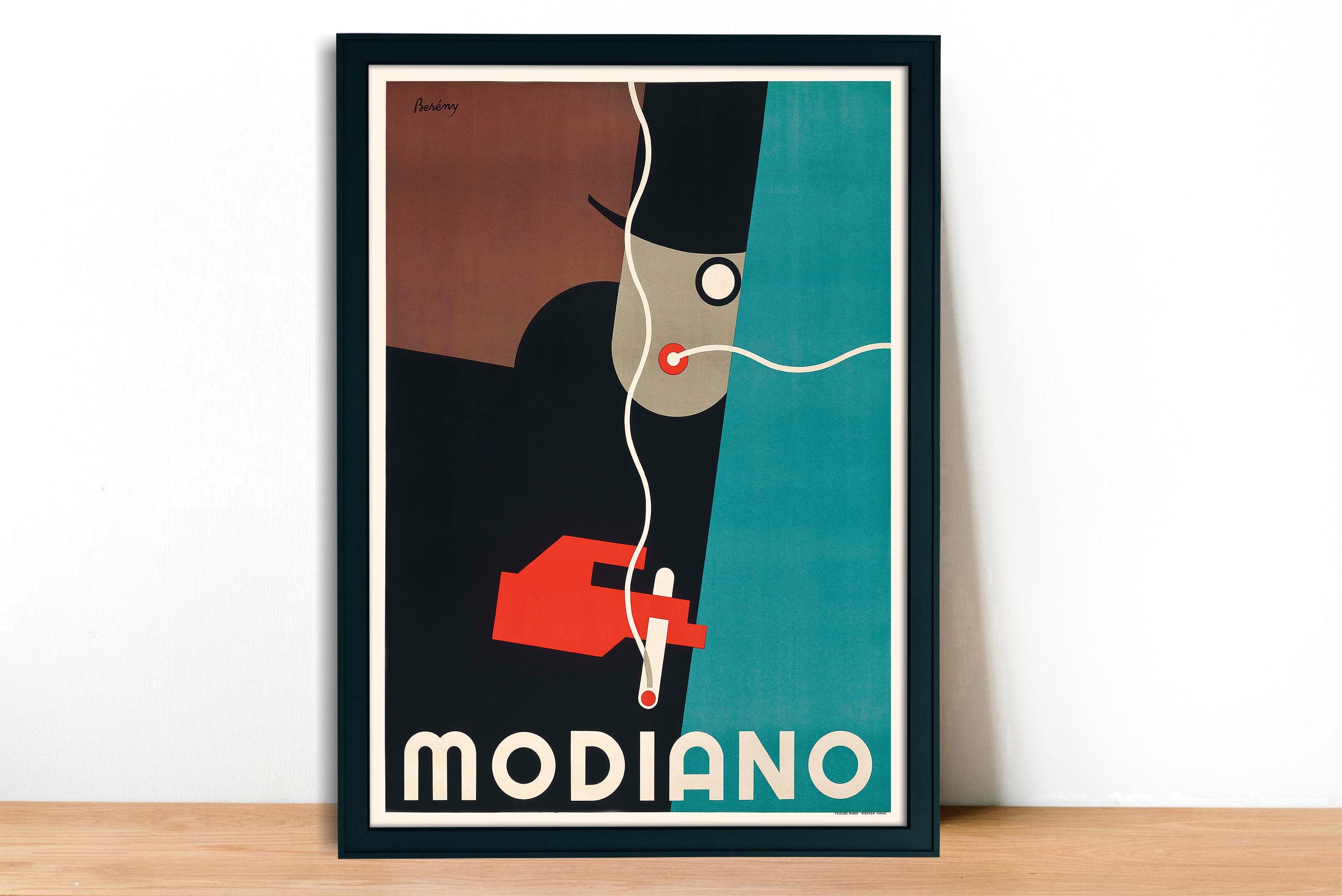 Modiano by Robert Bereny Vintage Art Deco Poster - Etsy