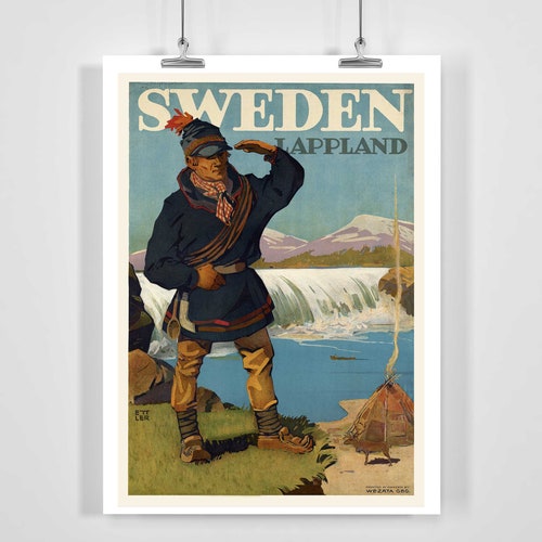 Stockholm Poster: Vintage Sweden Travel Print - Etsy