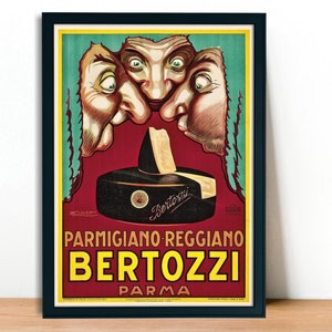 Bertozzi Parmigiano Reggiano, Parma, Italy Vintage Poster by Achille ...