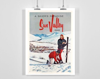 Sun Valley Poster Framed - Etsy