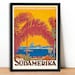 To South America Vintage Travel Poster Framed / Unframed - Etsy