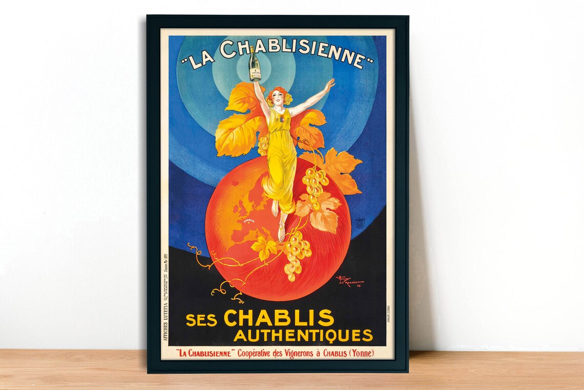 Chablis Food and Drink Poster by Leonetto Cappiello - Framed / Unframed ...