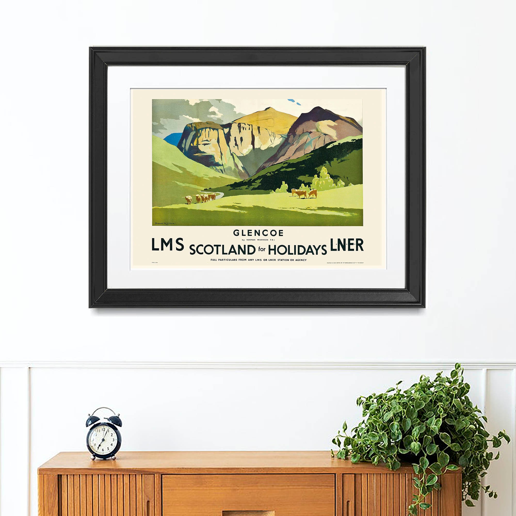 Glencoe Scotland for Holiday Vintage Travel Poster by | Etsy