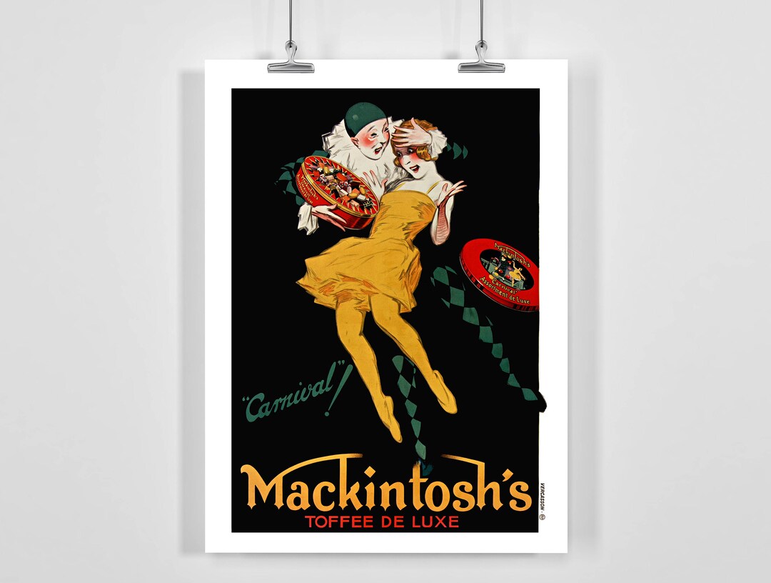 Mackintosh's Toffee De Luxe Vintage Advertising Poster by Jean D'ylen ...