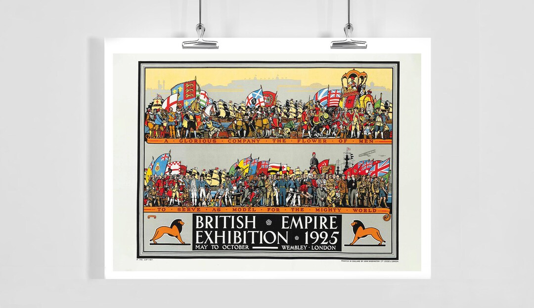 British Empire Exhibition 1925 United Kingdom Vintage Advertising ...