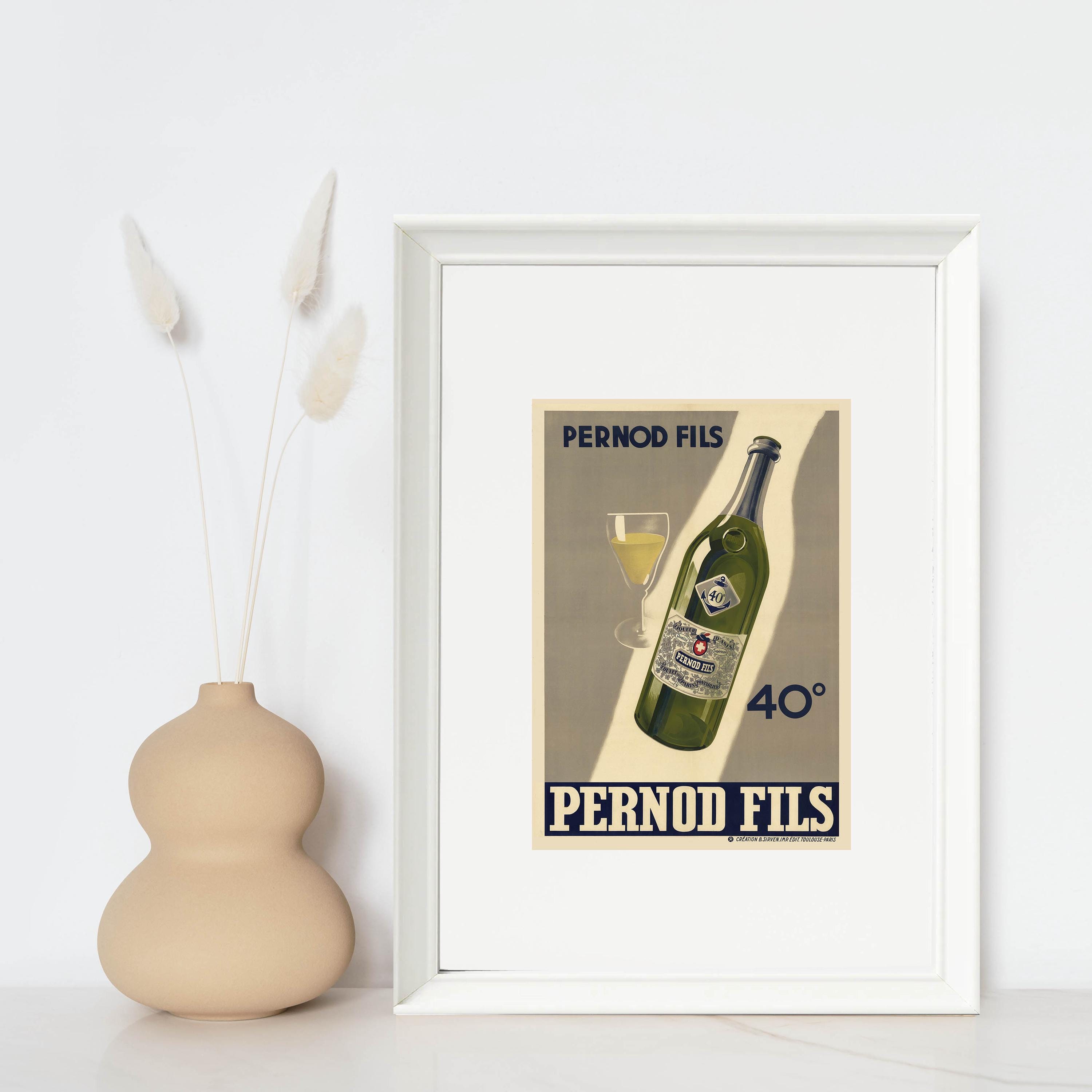 Pernod Fils Vintage Food & Drink Poster - Framed / Unframed - Etsy
