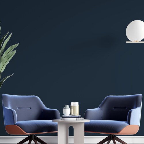 Navy Blue Wallpaper Peel and Stick Wallpaper Wallpaper for | Etsy