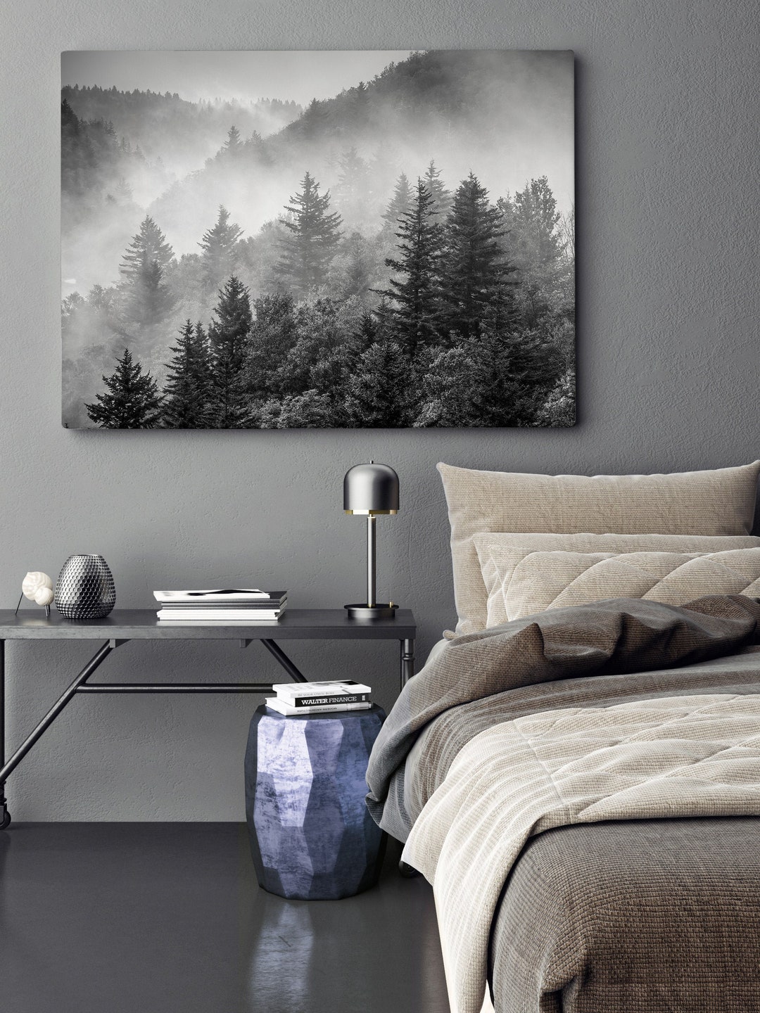 Vintage Poster Forest, Botanical Print, Art Print, Canvas Wall Art ...