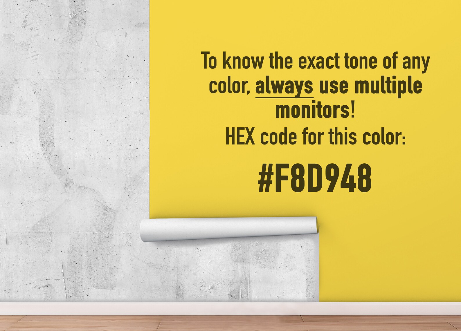 Peel and Stick Wallpaper Illuminating Pantone Color Yellow - Etsy