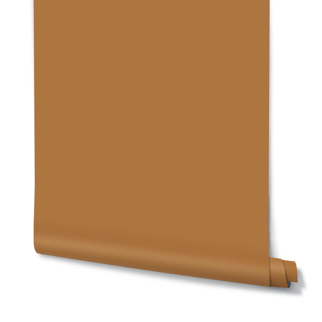 Burnt Amber Peel and Stick Backsplash, Brown Accent Wall Bedroom, Peel ...