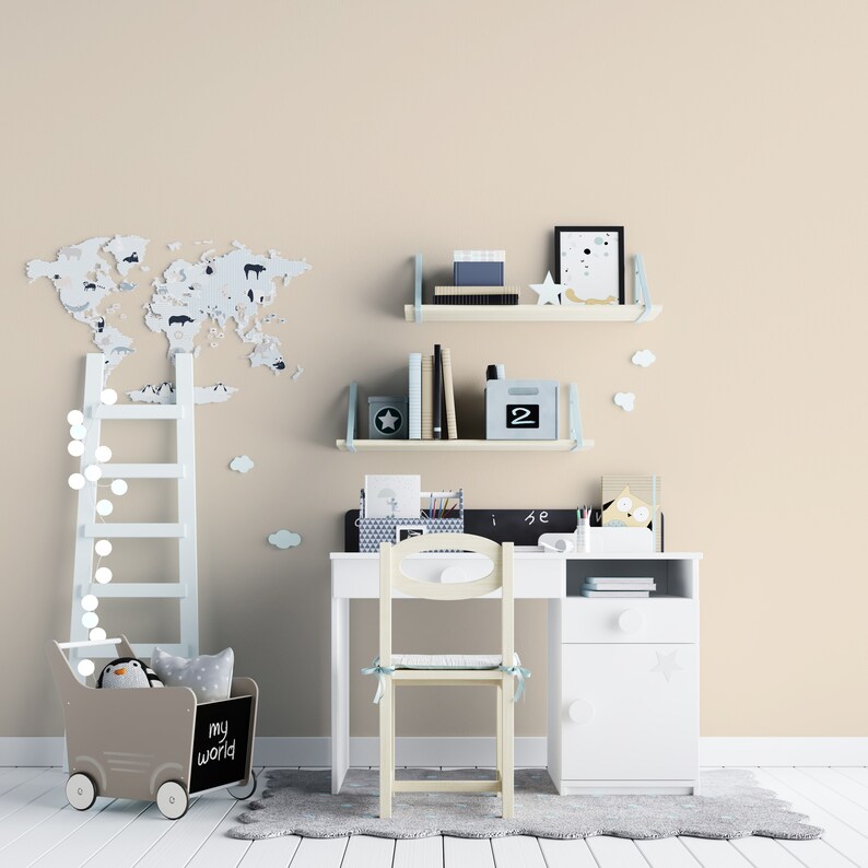 Peel and Stick Wallpaper Soft White Solid Color Wallpaper | Etsy