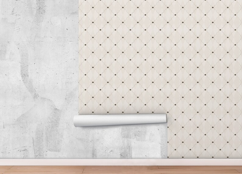 Removable Wallpaper Vintage Wallpaper Lace Trimming Pattern | Etsy