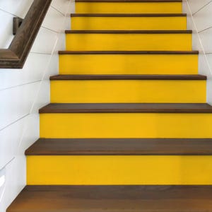 Yellow Stair Riser Decals - Bright Sunny Self-adhesive Stair Stickers ...