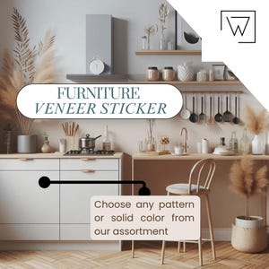 Beige Furniture Veneer, Cream Color Self-adhesive Sticker, Waterproof ...