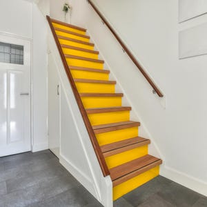 Yellow Stair Riser Decals - Bright Sunny Self-adhesive Stair Stickers ...