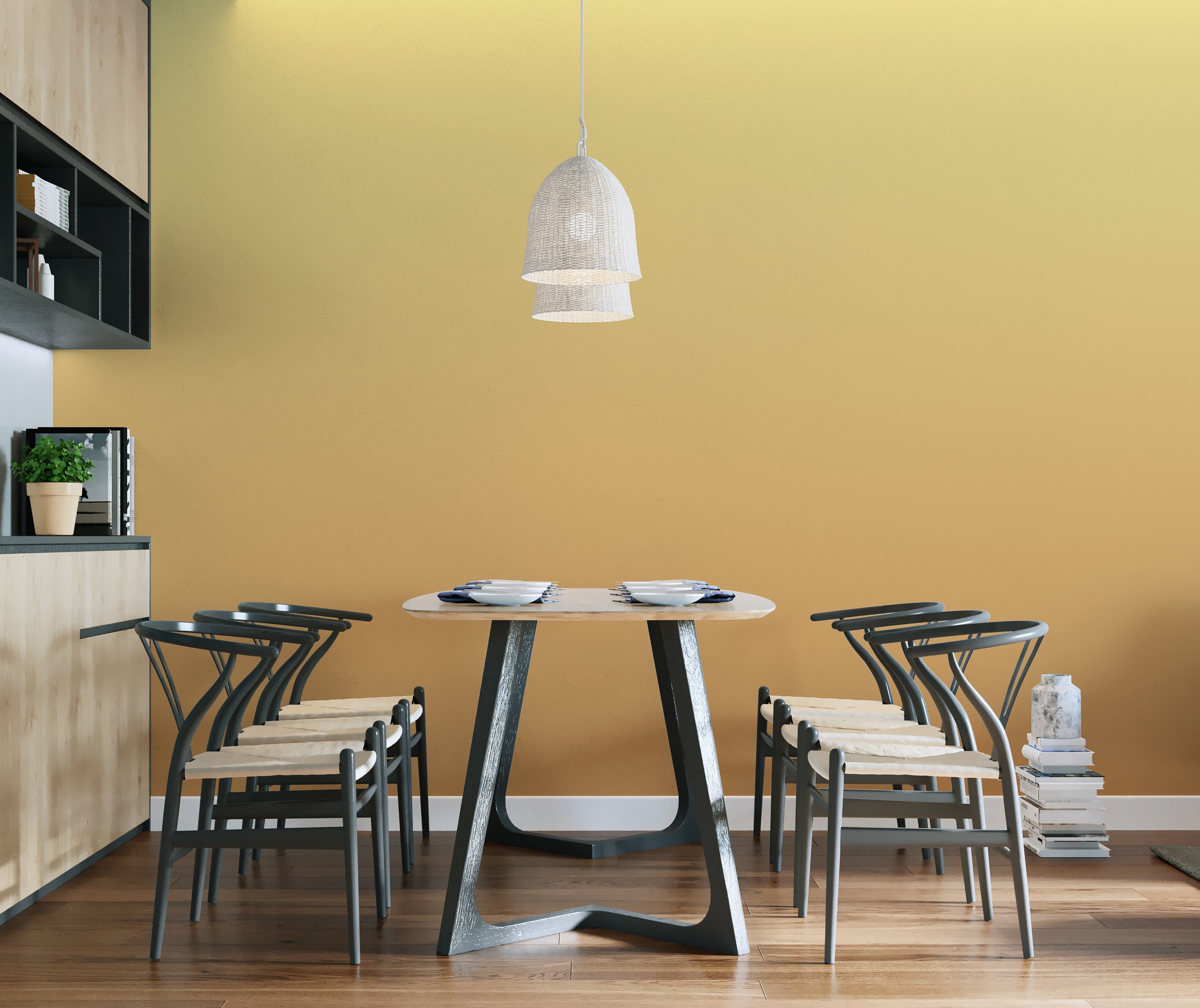 Peel and Stick Wallpaper Soft Yellow Gradient Yellow Ombre - Etsy