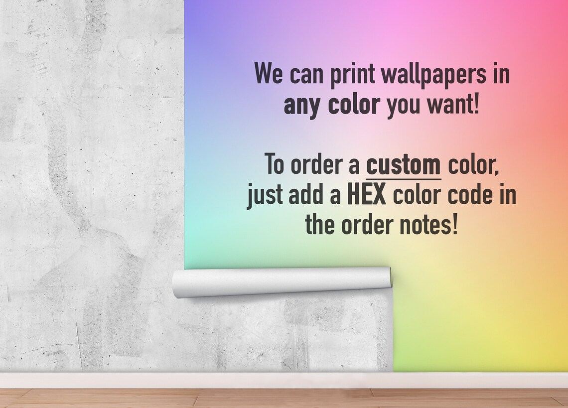 Peel and Stick Wallpaper Illuminating Pantone Color Yellow | Etsy