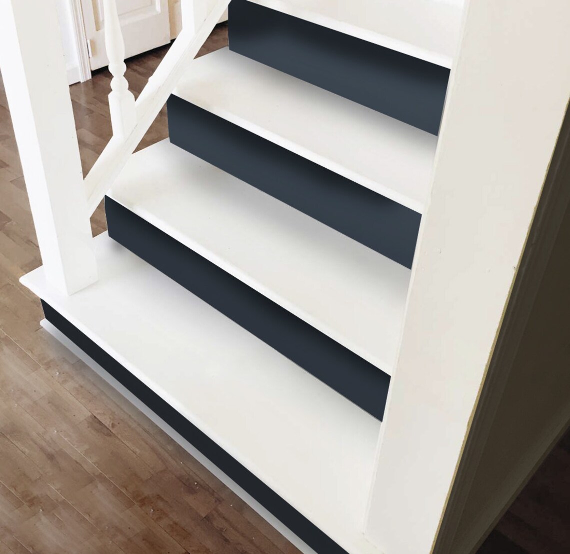 Stair Riser Removable Wallpaper for Stairs With Blue Gradient - Etsy
